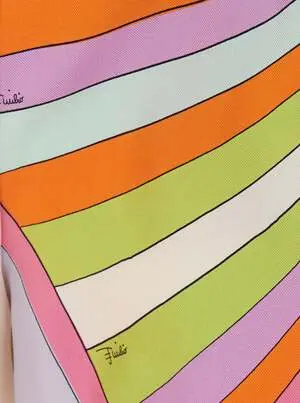 Emilio Pucci Silk Geometric Print Shorts - Multicolor