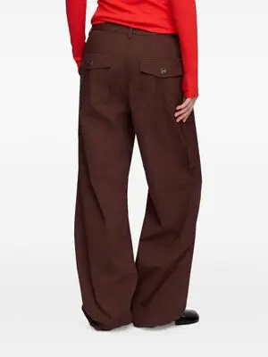 GANNI Organic Cotton Cargo Trousers - Multicolor