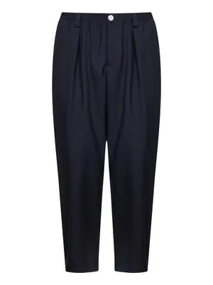 MARNI Marni Men Blue Tropical Wool Cropped Trousers