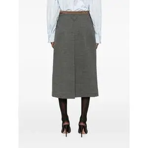 Prada Grey Skirts A-line Skirts
