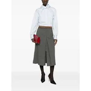 Prada Grey Skirts A-line Skirts