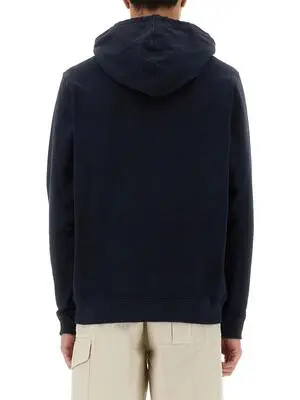 Belstaff Cotton Hooded Sweatshirt - Blue
