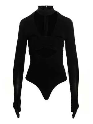 AMBUSH Viscose Bodysuit - Black