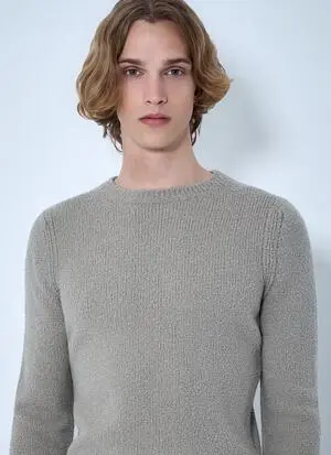 RIER Textured Knit Sweater - Gray