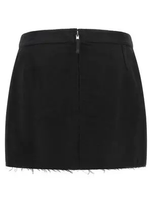 Rick Owens Fog Cutoff Skirt
