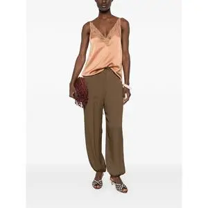 FORTE_FORTE Tapered Trousers - Green