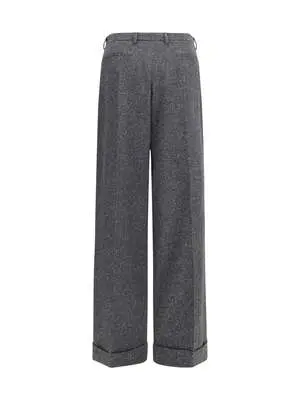 Valentino Garavani Tailored Wool And Silk-blend Pants