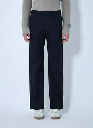 RIER Tailored Trousers In Twill Weave - Black