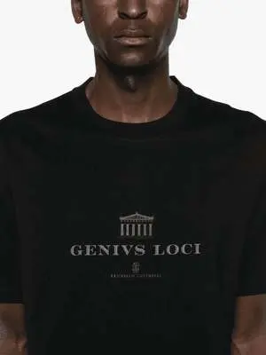 Brunello Cucinelli Crew-neck T-shirt With Graphic Print