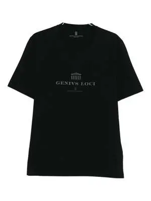 Brunello Cucinelli Crew-neck T-shirt With Graphic Print