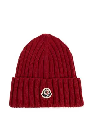 Moncler Logo Wool Beanie