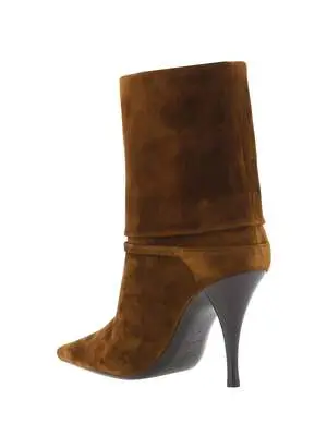 Saint Laurent Vicky Ankle Boots - Brown