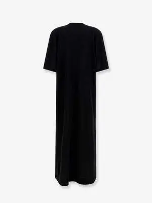 TOTEME Long Merino Wool Dress - Black