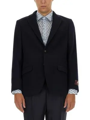 Etro Single-breasted Jacket - Blue