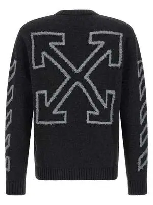Off-White Diag Arrow Fuzzy' Sweater With Intarsia