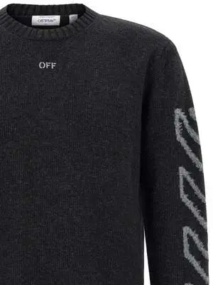 Off-White Diag Arrow Fuzzy' Sweater With Intarsia