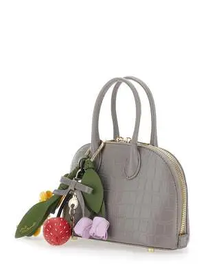 SELF-PORTRAIT Mini Croc Effect Leather Bag - Multicolor