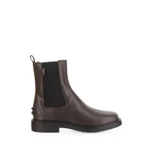 TOD'S Leather Chelsea Boot - Brown