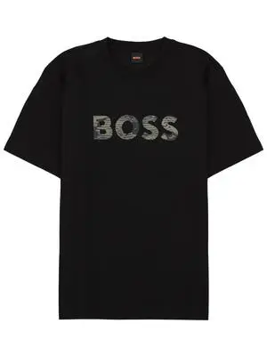 BOSS T-shirt With Logo - Black