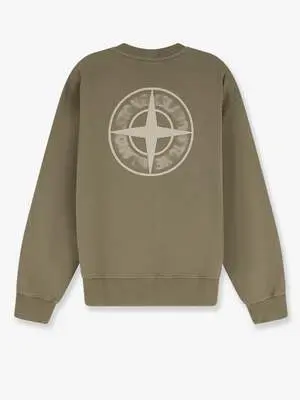 Stone Island Organic Cotton Sweatshirt With Logo Print