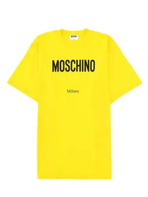 Moschino T-shirt With Logo - Yellow