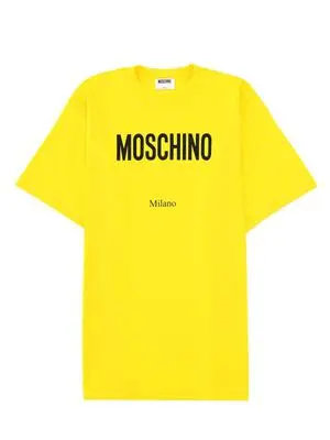 Moschino T-shirt With Logo - Yellow