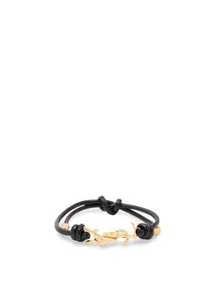 Saint Laurent Leather Monogram Bracelet - Multicolor