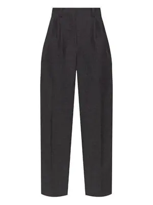Givenchy Pleated Wool Trousers - Gray