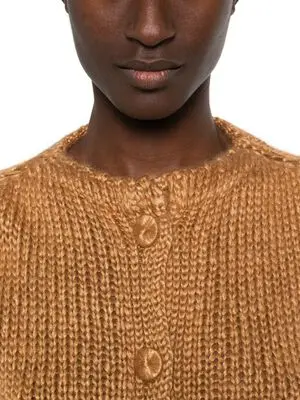 FORTE_FORTE Cashmere Blend Kitted Cardigan