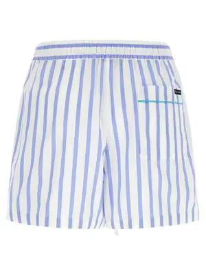 Dolce & Gabbana Striped Bermuda Shorts - Blue