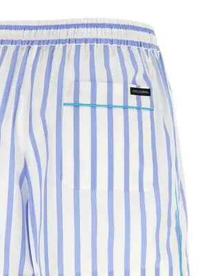 Dolce & Gabbana Striped Bermuda Shorts - Blue