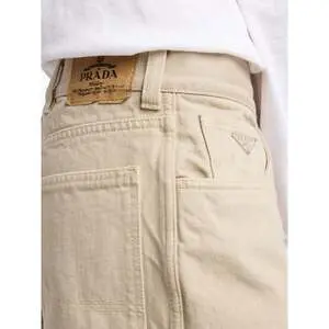 Prada Neutrals Denim Regular & Straight-leg Jeans