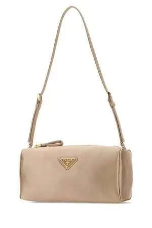 Prada Sand Satin Mini Bag - Brown