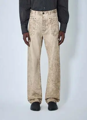 VIVIENNE WESTWOOD Wide-leg Denim Jeans - Cream