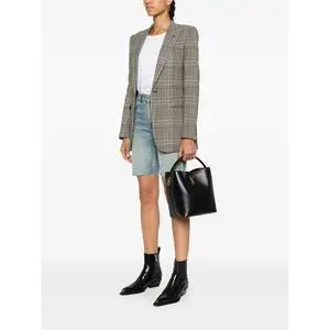 Saint Laurent Calf Leather Shoulder Bag - Black