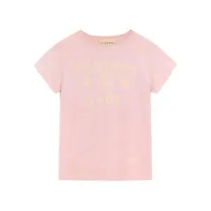 Valentino Garavani Logo Print Cotton T-shirt - Pink