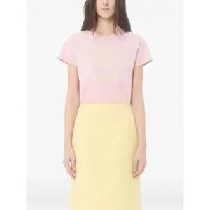 Valentino Garavani Logo Print Cotton T-shirt - Pink