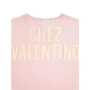 Valentino Garavani Logo Print Cotton T-shirt - Pink