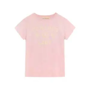 Valentino Garavani Logo Print Cotton T-shirt - Pink