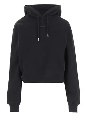 Jacquemus Le Hoodie Gros Grain - Black