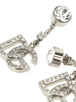 Dolce & Gabbana Holiday Crystal Dg Monogram Pendant Earrings