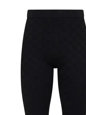 Gucci Gg Jacquard Ultrafine Stretch Viscose Blend Leggings