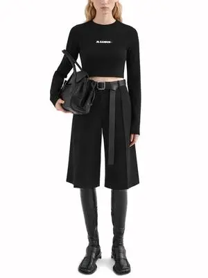 JIL SANDER Cropped Top With Logo