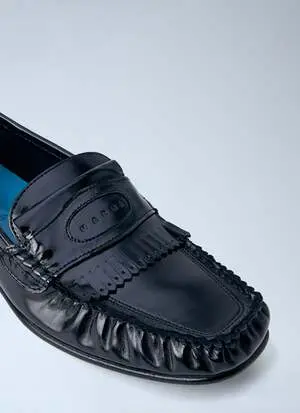 Marni Leather Penny Loafers