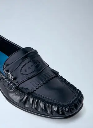 Marni Leather Loafers - Black