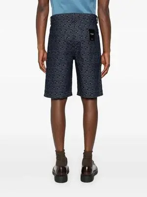 Fendi Ff` Denim Shorts
