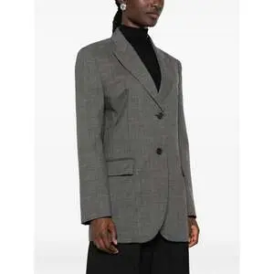 Prada Grey Jackets Blazers
