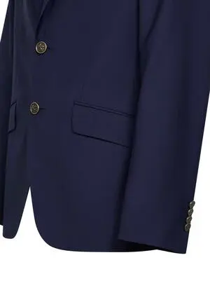 Etro Blue Wool Single-breasted Jacket
