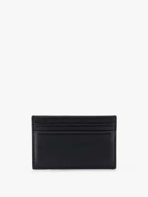 Celine Leather Card Holder With Front Logo Print - Multicolor