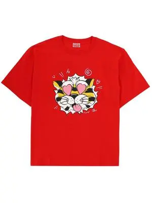Kenzo Wild Tiger T-shirt - Red
